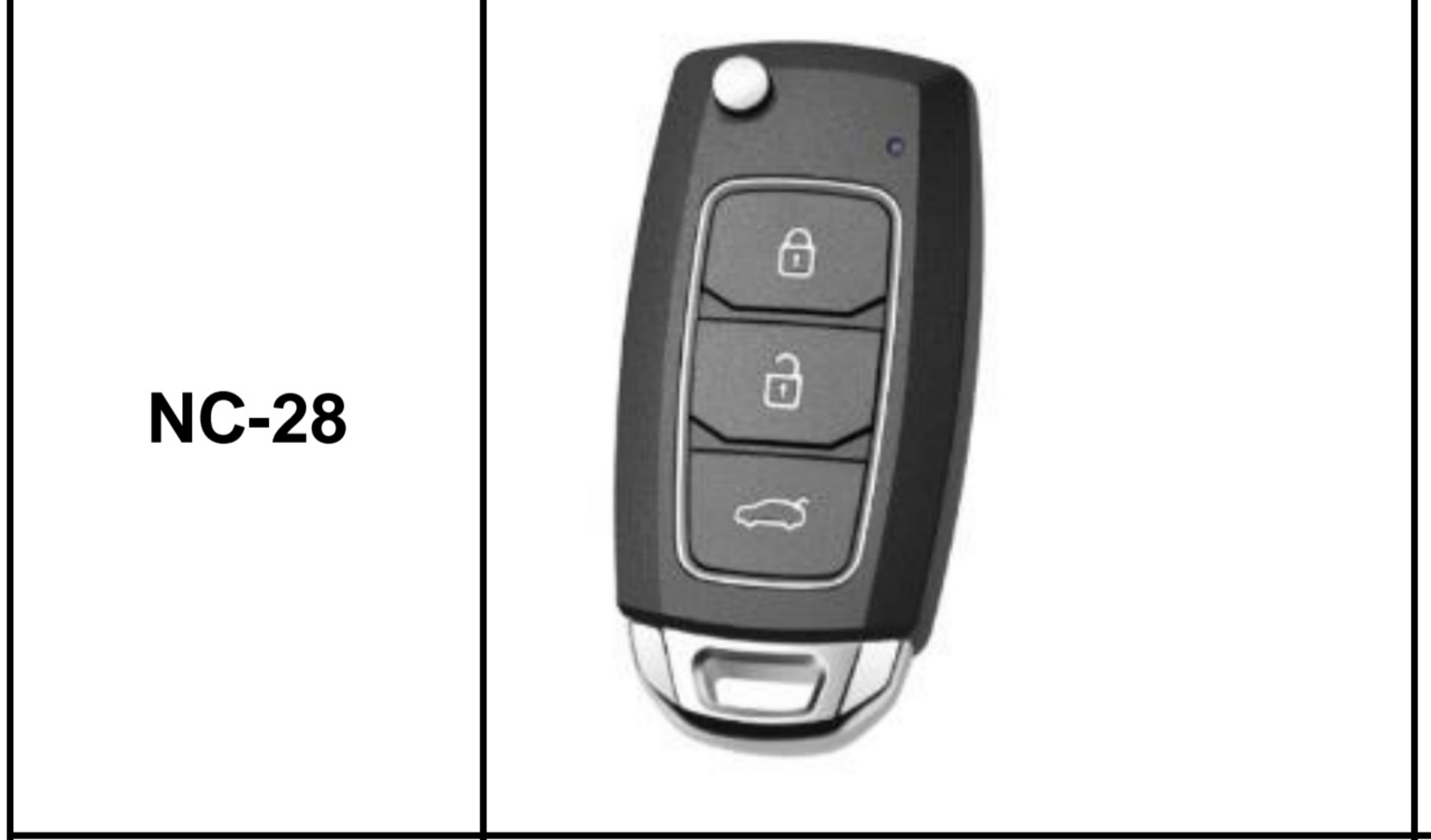 Mando Keydiy NB-28 3 botones (NC-28) - MercadoCerrajero.uy